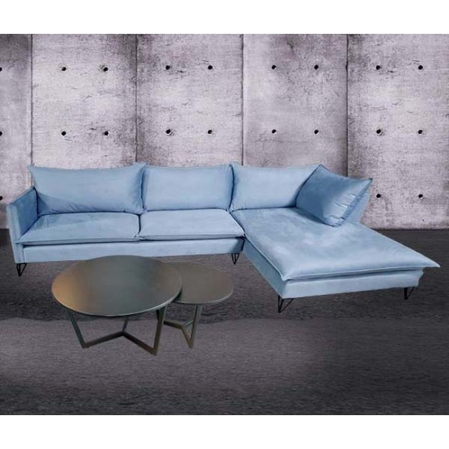 online shopping kupi.co.il Creed corner living room, in velvet washable ...